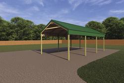 14'W x 27'L x 8'H Pro-Port™ Embedded Posts Material List at Menards®