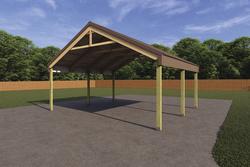 21'W x 18'L x 8'H Pro-Port™ Surface Mounted Posts Material List at Menards®