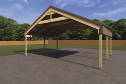 25'W x 18'L x 8'H Pro-Port™ Surface Mounted Posts Material List at Menards®