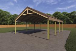 21'W x 27'L x 8'H Pro-Port™ Surface Mounted Posts Material List at Menards®