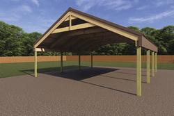 25'W x 27'L x 8'H Pro-Port™ Embedded Posts Material List at Menards®