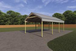 14'W x 27'L x 8'H Pro-Port™ Surface Mounted Posts Material List at Menards®