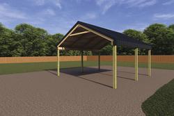 18'W x 18'L x 8'H Pro-Port™ Embedded Posts Material List at Menards®