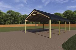 18'W x 27'L x 8'H Pro-Port™ Embedded Posts Material List at Menards®