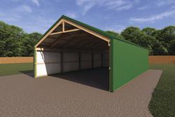 21'W x 36'L x 8'H Pro-Port™ Embedded Posts Material List at Menards®