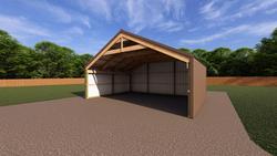 25'W x 18'L x 8'H Pro-Port™ Embedded Posts Material List at Menards®