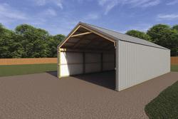 18'W x 36'L x 8'H Pro-Port™ Embedded Posts Material List at Menards®