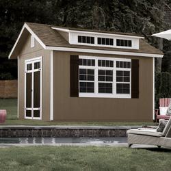 Windemere 12 x 10 Wood Outdoor Storage Shed with Floor Materials List ...