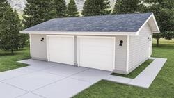 Rexburg 2-Car Garage 24' x 30' x 8' Material List at Menards®
