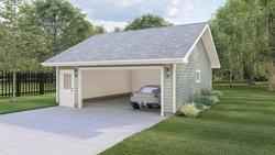 Lucas 2-Car Garage 24' x 28' x 8' Material List at Menards®