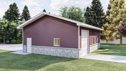 Wesley 3-Car Garage 28' x 36' x 12' Material List at Menards®