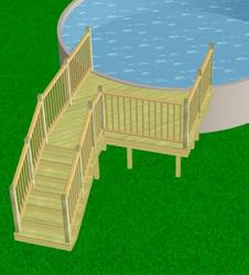 10' x 10'Attached Pool Deck Material List at Menards®