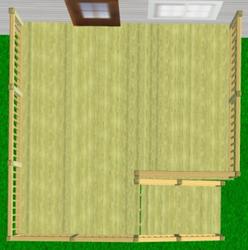 14' x 14' Attached Single Level Deck Material List at Menards®