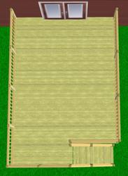 14' x 20' Attached Single Level Deck Material List at Menards®