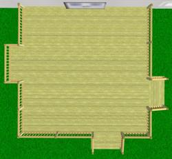 20' x 20' Attached Deck with Grill Bump-Out Material List at Menards®