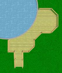 16' x 14' Attached Pool Deck with Octagon Area Material List at Menards®