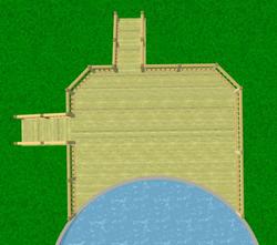 16' x 14' Attached Pool Deck with Angled Corners Material List at Menards®