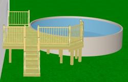 16' x 16' Attached Pool Deck Material List at Menards®