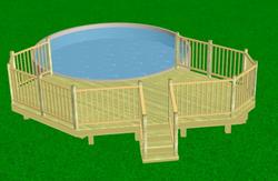 20' x 16' Freestanding Pool Deck Material List at Menards®