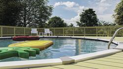 30' x 34' Northline Pool Deck for a 24' Pool Material List at Menards®