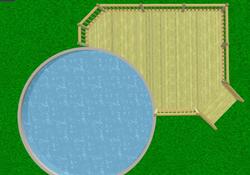 12' x 16' Pool Deck with Angled Stairs Material List at Menards®