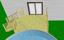 12' x 10' Attached Pool Deck Material List at Menards®