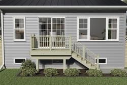 8' x 4' Tinley Entry AC2® 6" Green Treated Thick Deck Material List at ...