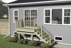 8' x 4' Tinley Entry AC2® 6" Green Treated Thick Deck Material List at ...