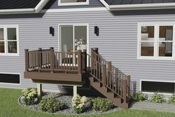 8' x 8' Hammond UltraDeck® Rustic™ Hickory Deck Material List at Menards®