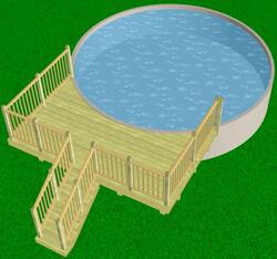 16' x 10' Attached Pool Deck Material List at Menards®