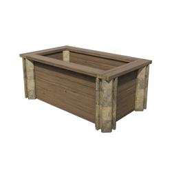 2' x 4' AC2® CedarTone Premium Pressure Treated Large Raised Garden Bed ...