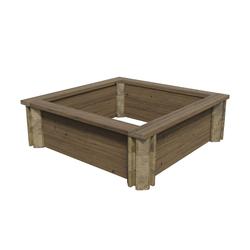 4' x 4' AC2® CedarTone Premium Pressure Treated Medium Raised Garden ...