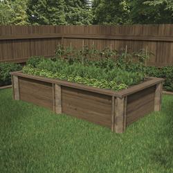 4' x 8' AC2® CedarTone Premium Pressure Treated Large Raised Garden Bed ...