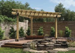 OZCO 10' x 10' Corner Pergola Project Material List at Menards®