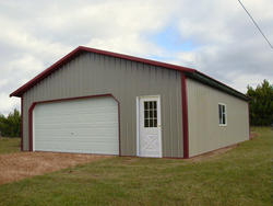 Morris Post Frame Building 26'W x 27'L x 8'H Material List at Menards®