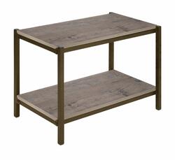Dakota™ 24-1/8"W x 17-5/8"H x 13-1/2"D Cottage 2-Shelf End Table with ...