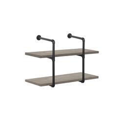 Dakota™ 36"W x 23"H x 14-1/2"D Thick Shelf 2-Tier Haven Wall Shelf with ...