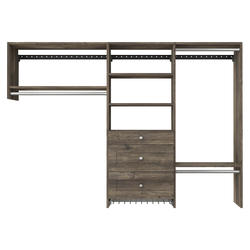 Dakota Closets™ 87"W x 61-1/4"H x 14"D Cottage Wooden Wall-Mounted ...