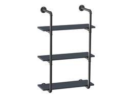 Dakota™ 24"W x 36-1/2"H x 10-1/2"D Matte Blue 3-Tier Wall Shelf with ...