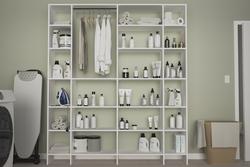 Dakota Closets™ 75"W x 86-1/2"H x 14"D White Laundry System at Menards®