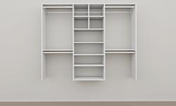 Dakota Closets™ 75"W x 61-1/4"H x 14"D White Closet System at Menards®