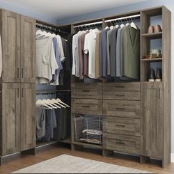 Dakota Closets™ 96"W x 86-1/2"H x 88-1/4"D Cottage Wooden Walk-in ...