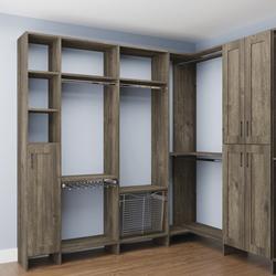 Dakota Closets™ 96"W x 86-1/2"H x 88-1/4"D Cottage Wooden Walk-in ...