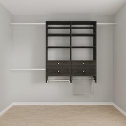 Dakota Closets™ 81-7/8"W x 61-1/4"H x 14-5/8"D Adjustable Charcoal Wall ...