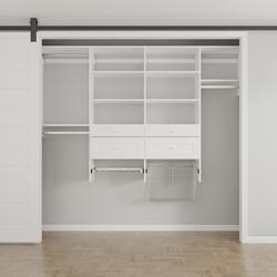 Dakota Closets™ 99-3/4"W x 65"H x 14-5/8"D White Reach-In Wall Mounted ...