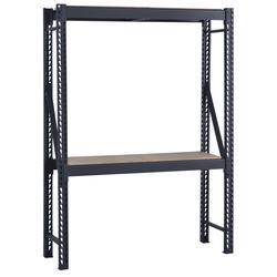 Performax® 53"W x 72"H x 17"D Black 2-Tier Shelving System at Menards®