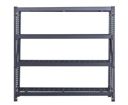 Performax® 77"W x 72"H x 30"D 4-Tier Heavy-Duty Metal Shelving System ...