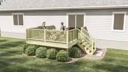 12' x 14' Madison AC2® 6" Green Treated Thick Deck Material List at ...