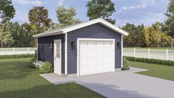 Beaufort 1-Car Garage 14' x 20' x 8' Material List at Menards®