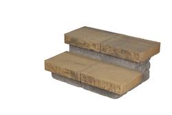 Two Step Landscape Block Stairs Project Material List at Menards®